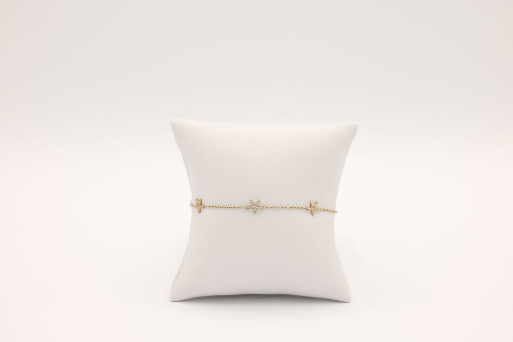 14k Yellow Gold KT Star Bracelet | KT Fine Jewelry